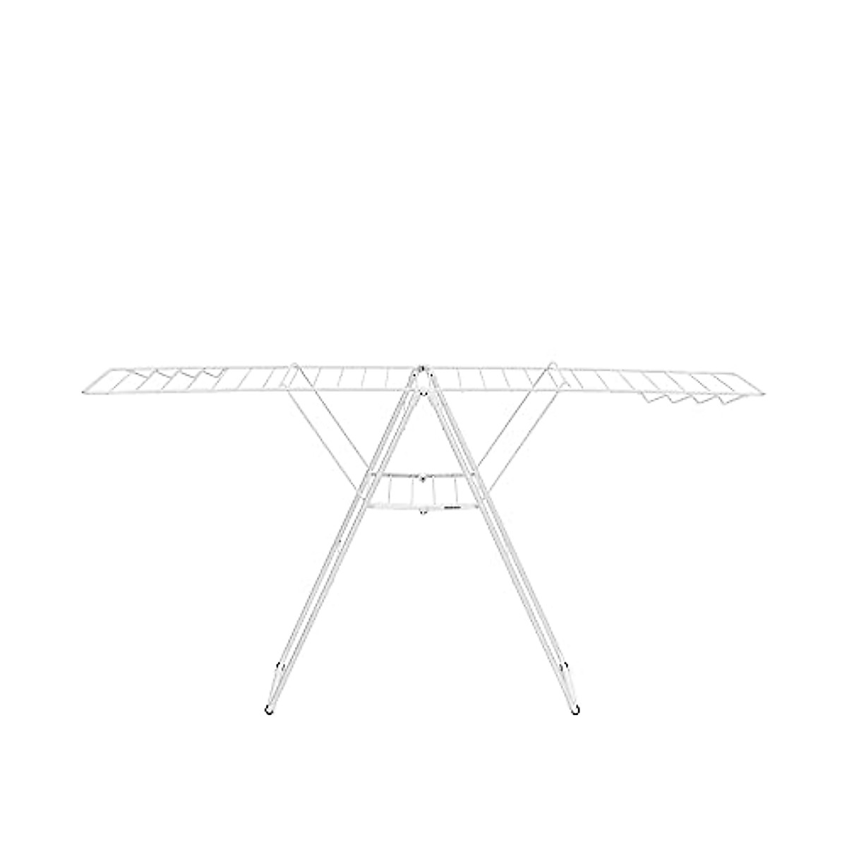 Brabantia HangOn Laundry Drying Rack (82ft / Fresh White) Compact, Foldaway, Adjustable Indoor Stainless Steel Clothes Horse