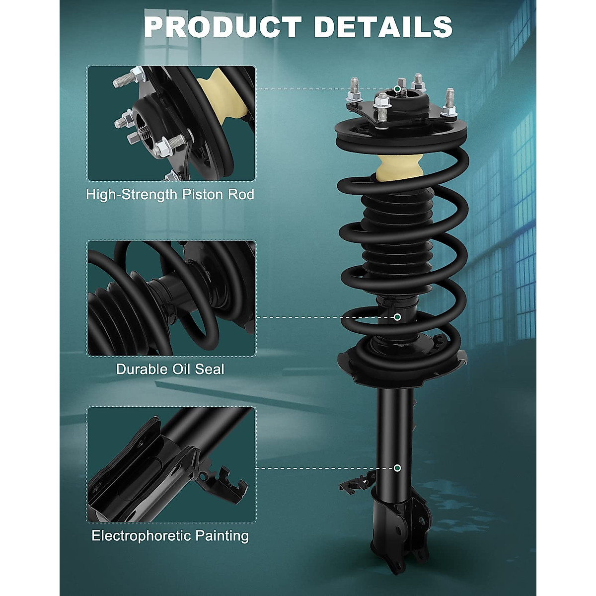 AUTOMUTO 2x Front Strut Spring Assembly Shock Absorber FWD for 2001-2012 for Ford Escape,2001-2006 for Mazda Tribute,2008-2011 for Mazda Tribute,2005-2011 for Mercury Mariner