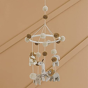 Crane Baby Mobile for Crib, Safari Nursery Décor for Boys and Girls, Ceiling Hanging, 11" x 28"