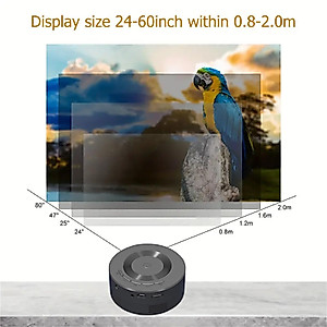 Mini Video Projector, 1080P Portable Projector Compatible with USB|Android Phone, Tech Gadgets, Outdoor Projector, Mini TV for Home /Camping/Travel/Party, Cool Stuff, Personalized Birthday Gifts