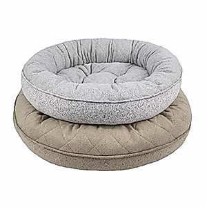 Arlee 59-00935GRY Donut Lounger and Cuddler Pet Bed, Large/X-Large, Gray