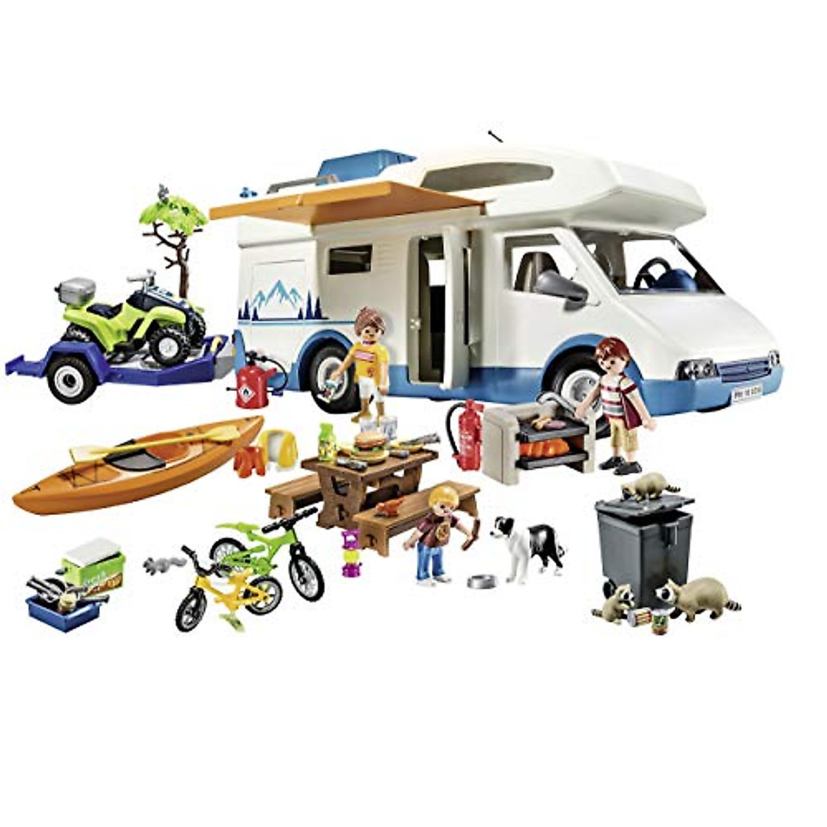 Playmobil Camping Mega Set Toy, Multicolor