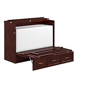 AFI Deerfield Murphy Bed Chest Full, Walnut