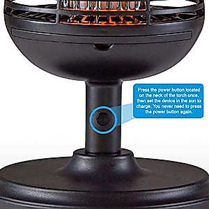 PIC Solar Insect Killer Torch (DFST), Bug Zapper and Flame Accent Light, Kills Bugs on Contact - Twin Pack