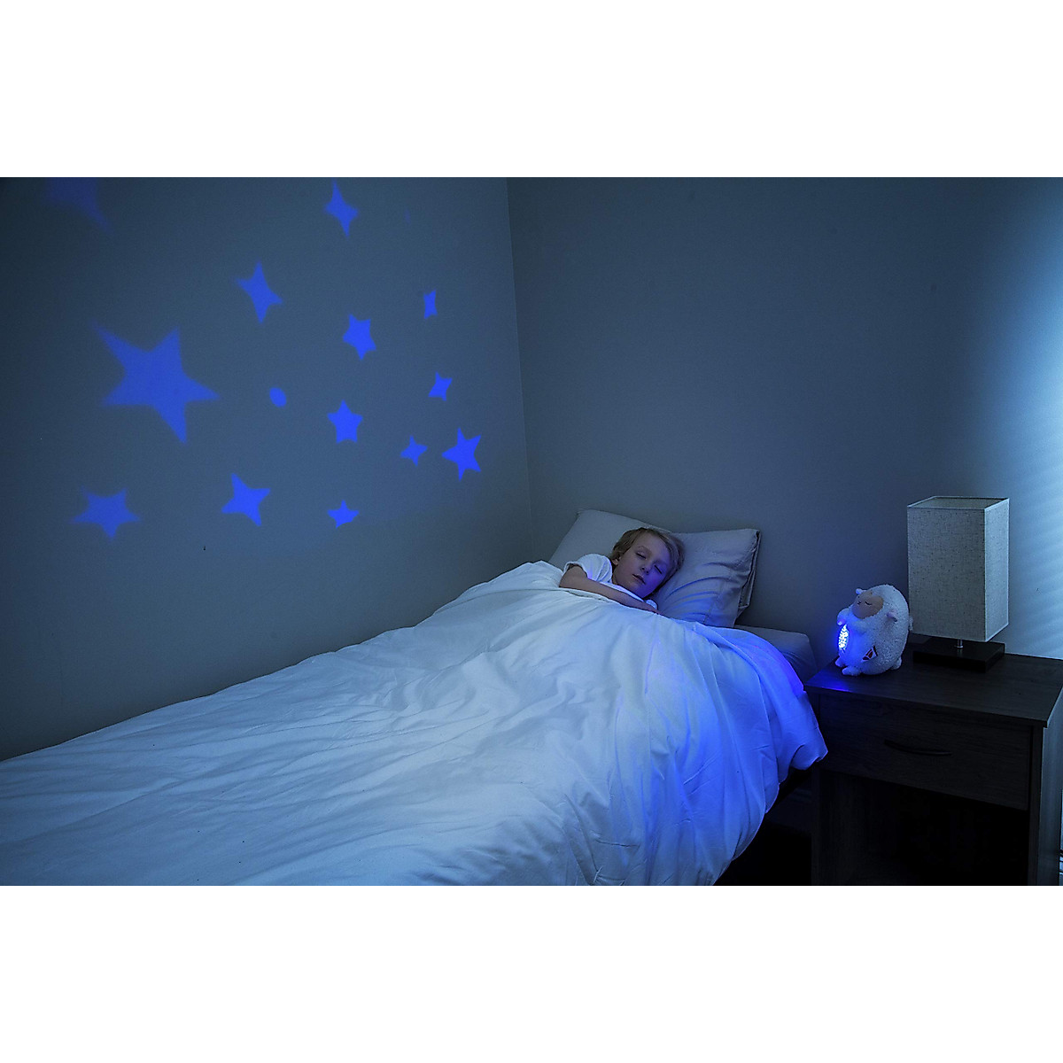 Lumipets Sound Soother Machine: 10 Relaxing Sounds, Whtie Noise, Night Light, Timer, and Portable Design for Peaceful Sleep, Baby Calming, and Stress Relief, Lullaby Lamb