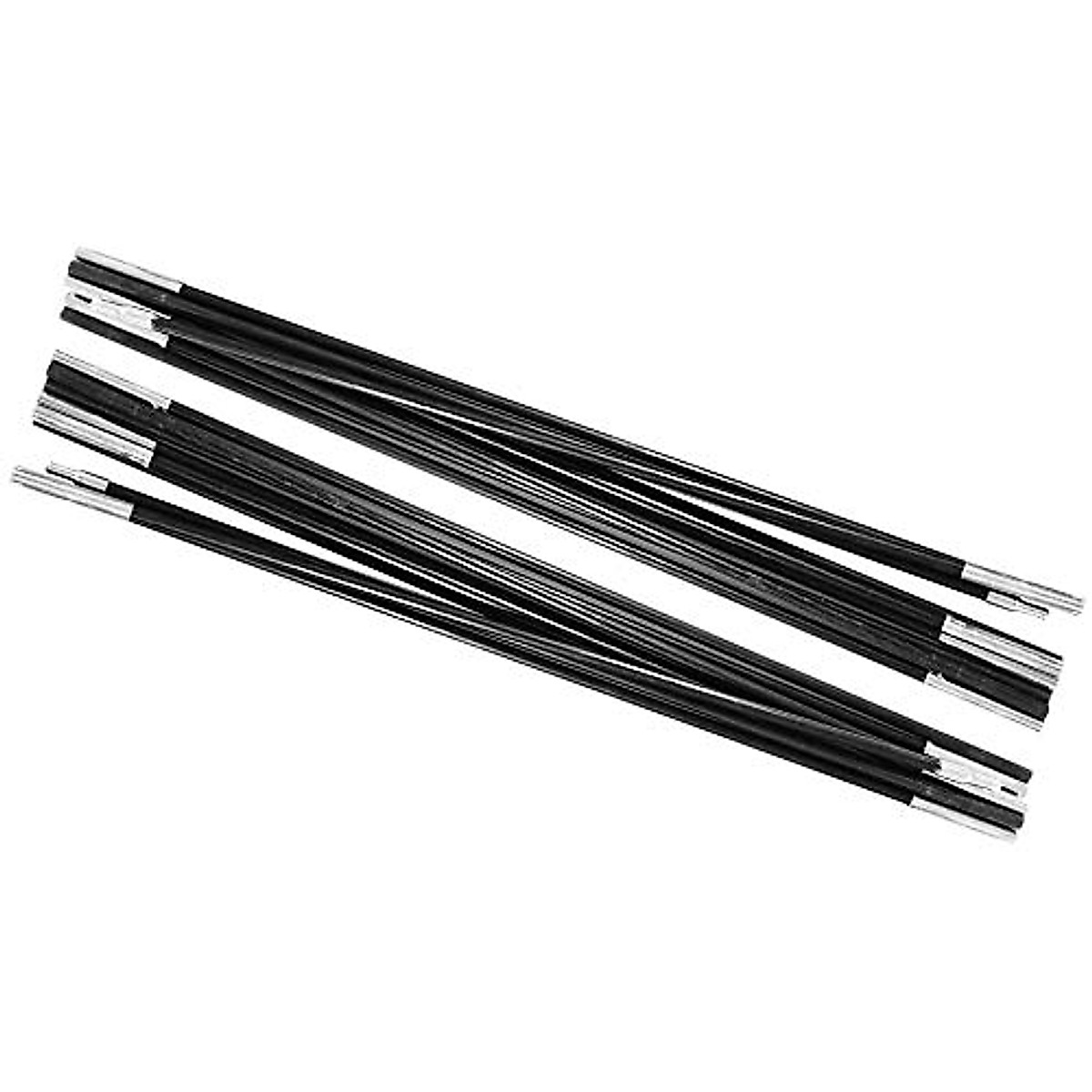 4.9M Tent Poles Replacement for Tarp, Multi Sections Foldable Adjustable Fiberglass Tarp Poles for Camping Backpacking,Lightweight Replacement Tent Poles