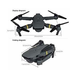 Drone with Camera for Kids and Adults | 720P/1080P/4K HD Wide Angle FPV Live Video | RC Quadcopter Helicopter One Key Start, Gravity Control, Altitude Hold, Headless Mode, Waypoints Functions (4K)