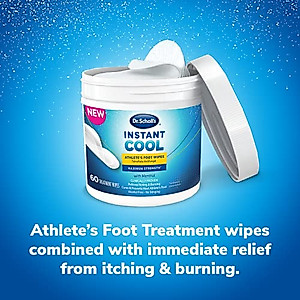 Dr. Scholl's Instant Cool Athlete's Foot Treatment Wipes, 60ct