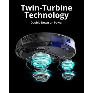 eufy by Anker, RoboVac X8, Robot Vacuum with iPath Laser Navigation, Twin-Turbine Technology generates 2000Pa x2 Suction, AI. Map 2.0 Technology, Wi-Fi, Perfect for Pet Owner