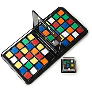 Rubik’s Race, Classic Fast-Paced Strategy Sequence Brain Teaser Travel Board Game Two-Player Speed Solving Face-Off for Adults & Kids Ages 7 and up