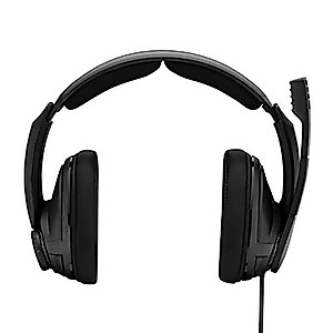 Sennheiser GSP 302 Gaming Headset with Noise-Cancelling Mic, Flip-to-Mute, Comfortable Memory Foam Ear Pads, Headphones for PC, Mac, Xbox One, PS4, Nintendo Switch, and Smartphones,Black