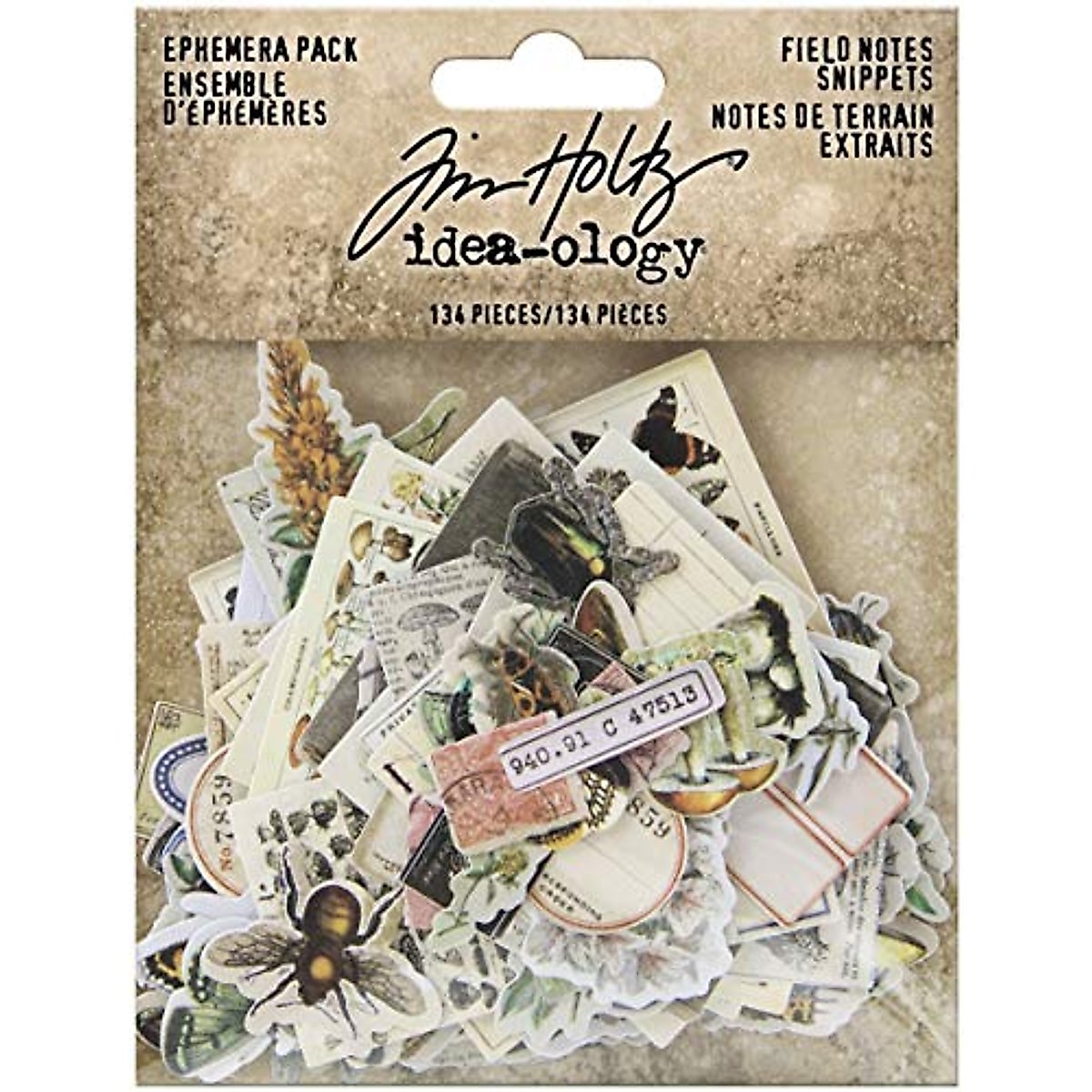 Tim Holtz - Advantus EPHEMERA SNIPPETS ID FIELDNOTES, us:one size, Field Notes
