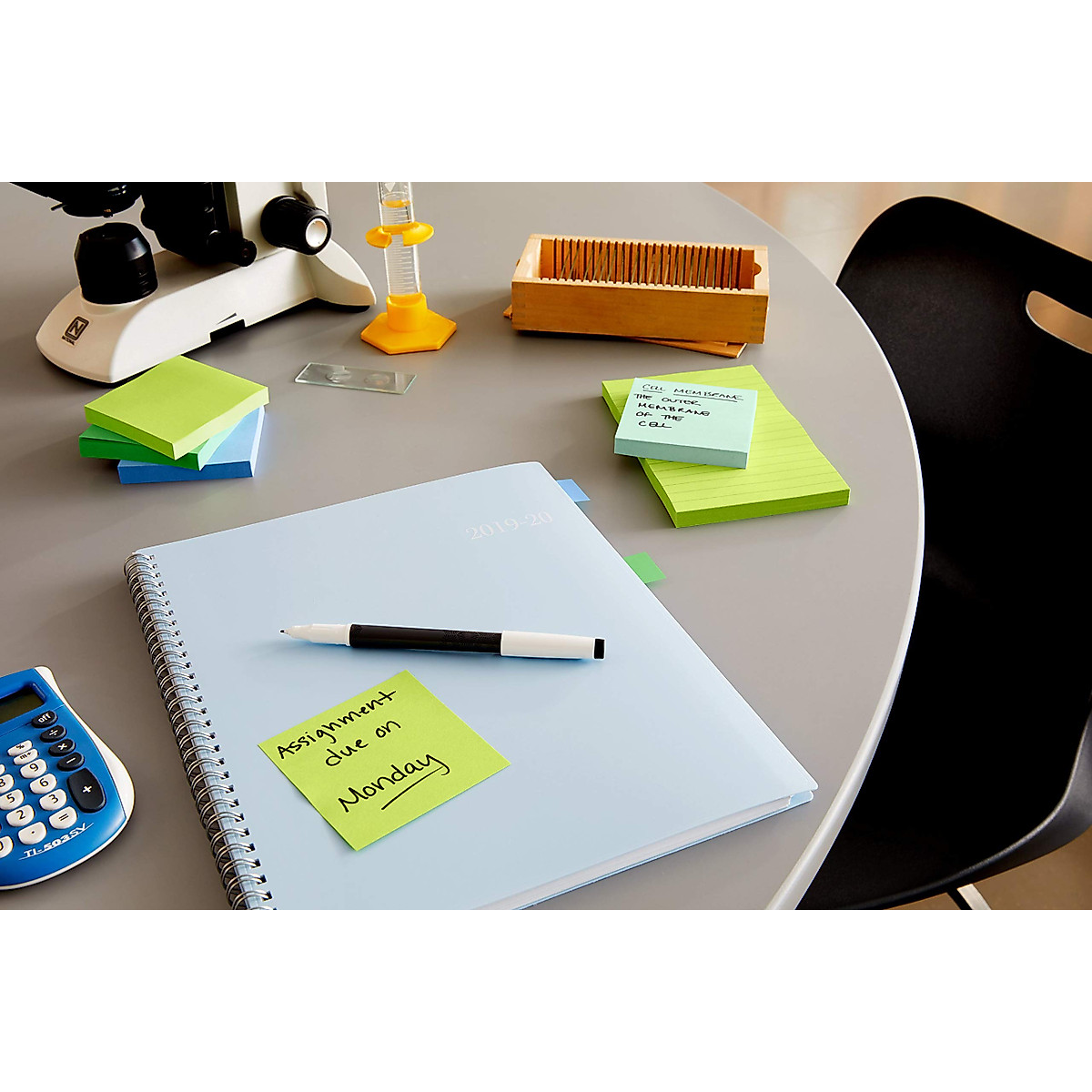Post-it Super Sticky Notes, 3 in x 3 in, 1 Cube, 2x the Sticking Power, Bright Colors, Recyclable (2027-SSGFA)