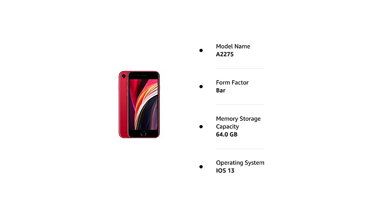 Renewed iPhone SE 2nd Gen. 64GB Red - Unlocked | Shop Now