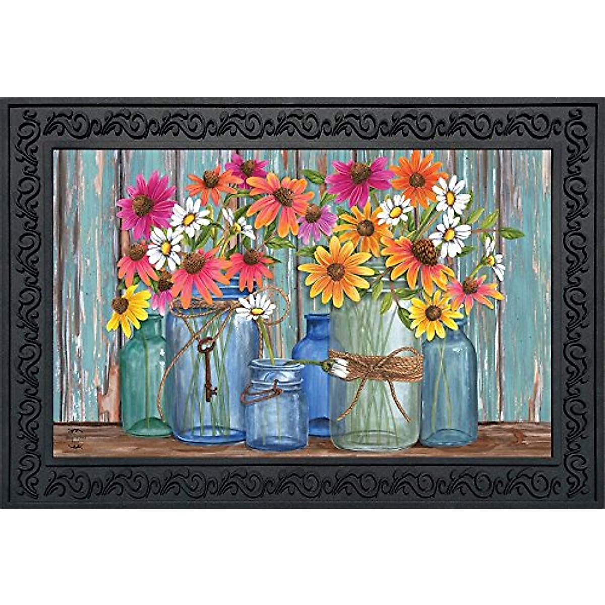 Briarwood Lane Farm Fresh Flowers Spring Doormat Indoor Outdoor 30" x 18"