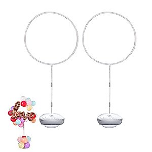 Faylapa Balloon Round Arch Column Stand Set of 2 Pack,Stand Round Balloon Column Arch for Birthday, Wedding, Baby Shower, Graduation, Anniversary,Party