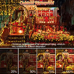 XURISEN 403FT Christmas Lights, 1000 LED Super Long String Lights 8 Modes & Memory Timer Plug in Twinkle Fairy Lights Decor for Home Xmas Party Wedding