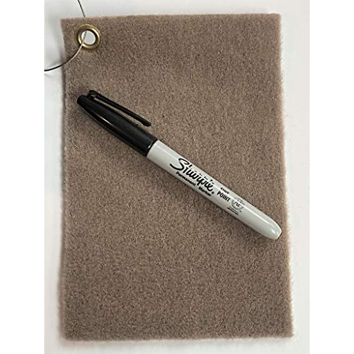 USA Fabric Store Medium Neutral Auto One Premium Automotive Carpet Upholstery Fabric 80 inches W 18 Oz. by The Yard