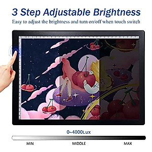 A4 LED Light Pad Light Board for Tracing Light Table Light Pad Tracing Light Box Cricut Light Pad