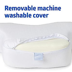 Medline CPAP Pillow, Memory Foam CPAP Pillows for Side Sleepers, Prevents CPAP Leaks and Pressure Points, Contour Pillow, Washable Cover