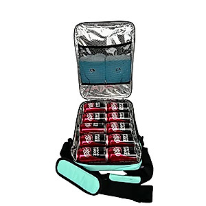 Ultra Slim Cooler | Beach Cooler |Beer Cooler | Pack and Go | Holds 10 Cans | Durable Exterior | Thick Insulation | Paddle Board Cooler | Hiking Cooler | Poolside Cooler | Kayak Cooler
