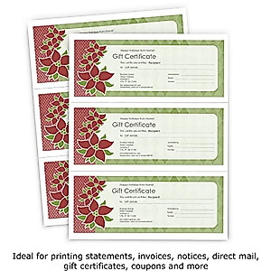 PrintWorks Professional Perforated Paper for Statements, Invoices, Gift Certificates, Coupons and More, 8.5 x 11, 24 lb, 2 Horizontal Perfs 3 2/3" and 7 1/3" From Bottom, 500 Sheets, White (04122)