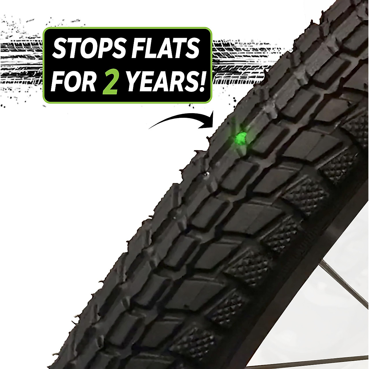 Slime 30081 Bike Inner Tube with Slime Puncture Sealant, Super Thick, Extra Strong, Self Sealing, Prevent and Repair, Schrader Valve, 26" x 1.75-2.125"