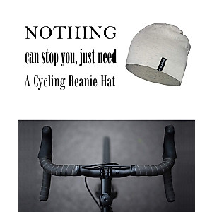 EMPIRELION 9" Multifunctional Lightweight Beanies Hats, Running Skull Cap Helmet Liner Sleep Caps for Men Women (Light Grey Mel., 1)