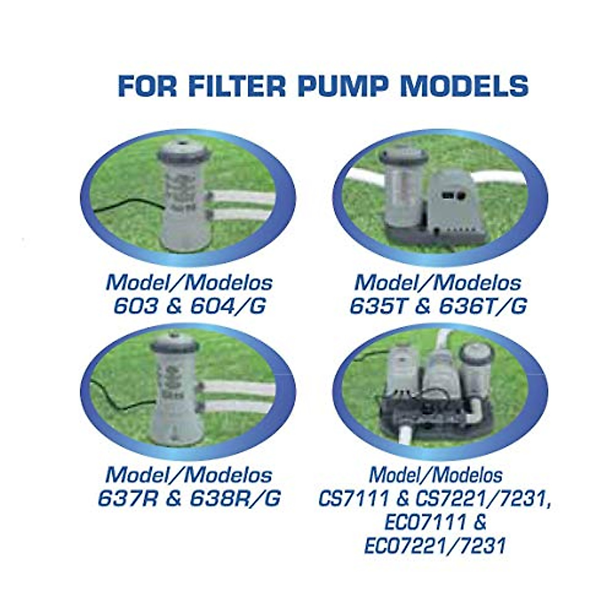 Intex Easy Set Swimming Pool Type A or C Filter Replacement Cartridges (2 Pack)