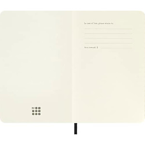 Moleskine Classic Notebook, Soft Cover, Pocket (3.5" x 5.5") Ruled/Lined, Black, 192 Pages