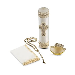 Ándalu Baptism Candle Set Kit Catholic for Boy or Girl - Vela de Bautizo Set para Niño o Niña