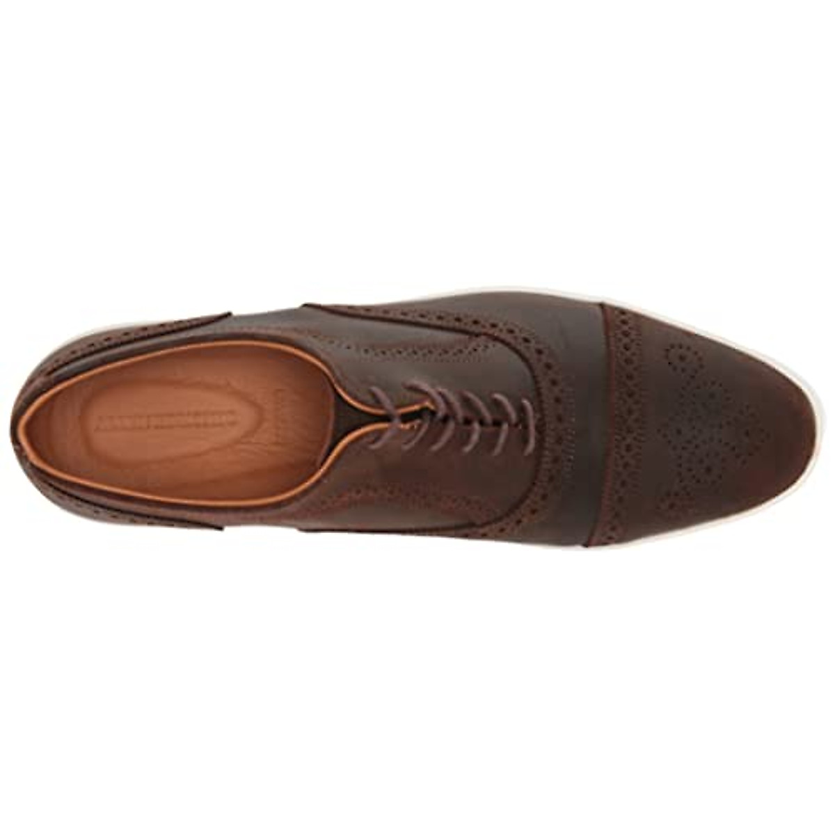 Allen Edmonds Men's Strand Cap Toes Oxford, Snuff Brown Waxed Suede, 10.5