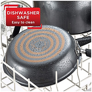 T-fal Signature Nonstick Fry Pan 12 Inch Oven Safe 350F Cookware, Pots and Pans, Dishwasher Safe, Gray