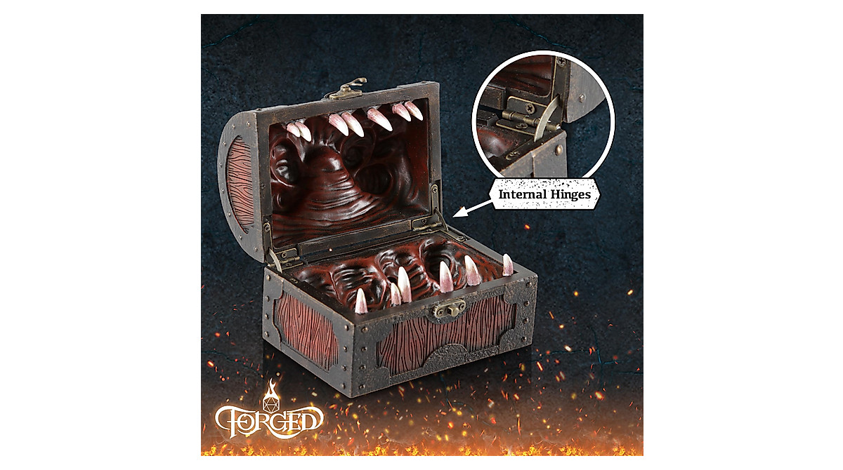 Forged Dice Co. Mimic Chest - Unique DND Dice Storage
