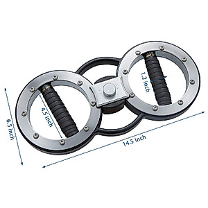 Spinning Burn Rotator Machine, Arm Workout Equipment for Men and Women, Forearm Trainer for Boxing, 12 Pounds Arm and Shoulder Strength Training for Home and Gym Workouts and Rehabilitation