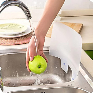PDGJG Kitchen Organizer Shelf Wall Shelf Sucker Splash Water Baffle Pool Board Kitchen Rack Bathroom Accessories Sink Shelf