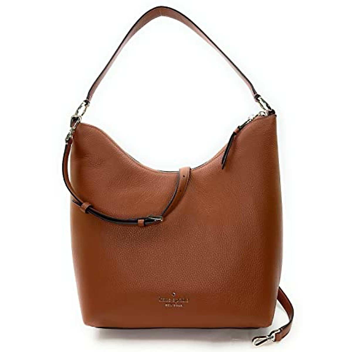 Kate Spade Zippy Pebbled Leather Shoulder Bag (Warm ginger bread)