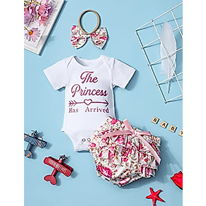 Von kilizo Baby Girl Clothes The Princess Has Arrived Romper