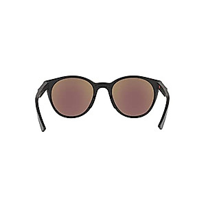 Oakley Women's Oo9474 Spindrift Round Sunglasses, Matte Carbon/Prizm Sapphire Polarized, 52 mm