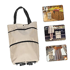 Trolley Foldable Shopping Cart Folding Shopping Cart Trolly Dolly Cart Collapsible Suitcase Trolley Grocery Cart Bag Collapsible Luggage Cart Reusable Grocery Bag Grocery Tote Bag