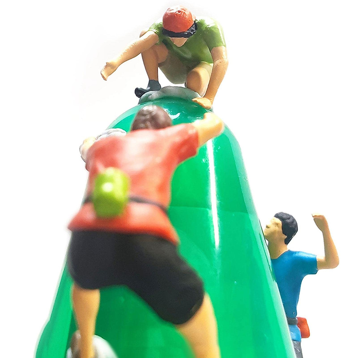 Esquirla Resin 1:64 Rock Climbing Figure Dioramas Movie Props Miniature Scenes Scene Fairy Garden S Scale Layout Train Railway Collections Decoration, 3Pcs