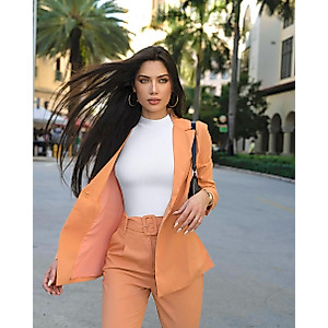 OQQ Women's 2 Piece Sexy Ribbed Sleeveless High Neck Tank Top BodySuit, Grey,white, Small