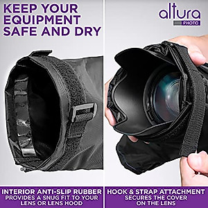 Altura Photo Professional Camera Rain Cover for Canon Nikon Sony DSLR & Mirrorless Cameras - Altura Photo Camera Accessories for Photography Rain Gear