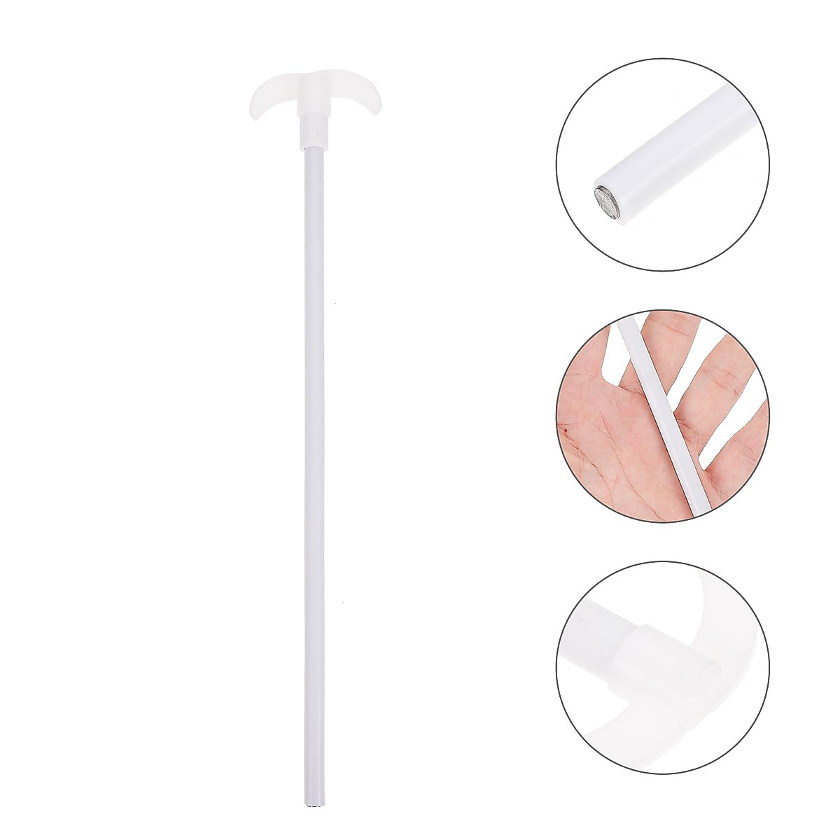 Baluue PTFE Electric Stirring Rod 310 mm/12 inch Length Stirrer with Paddle Mixer Shaft Accessories Electric Overhead Stirrer for Lab