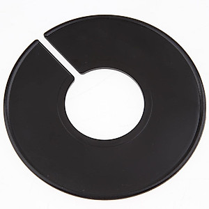 10Pack Clothing Rack Size Dividers Wardrobe Round Hangers Dividers, Black