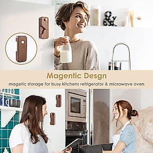 KAITONG Premium Magnetic Bread Lame Dough Scoring Tool, Wooden Hand Crafted Sourdough Lame Bread Scoring Tool, Dough Scoring Knife for Sourdough Bread Baking & Bread Making Tools & 5Razor Blades