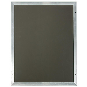 Displays2go Snap Poster Frame for 22"x28" Posters or Advertisements, Lockable, Lens Included, Silver Aluminum