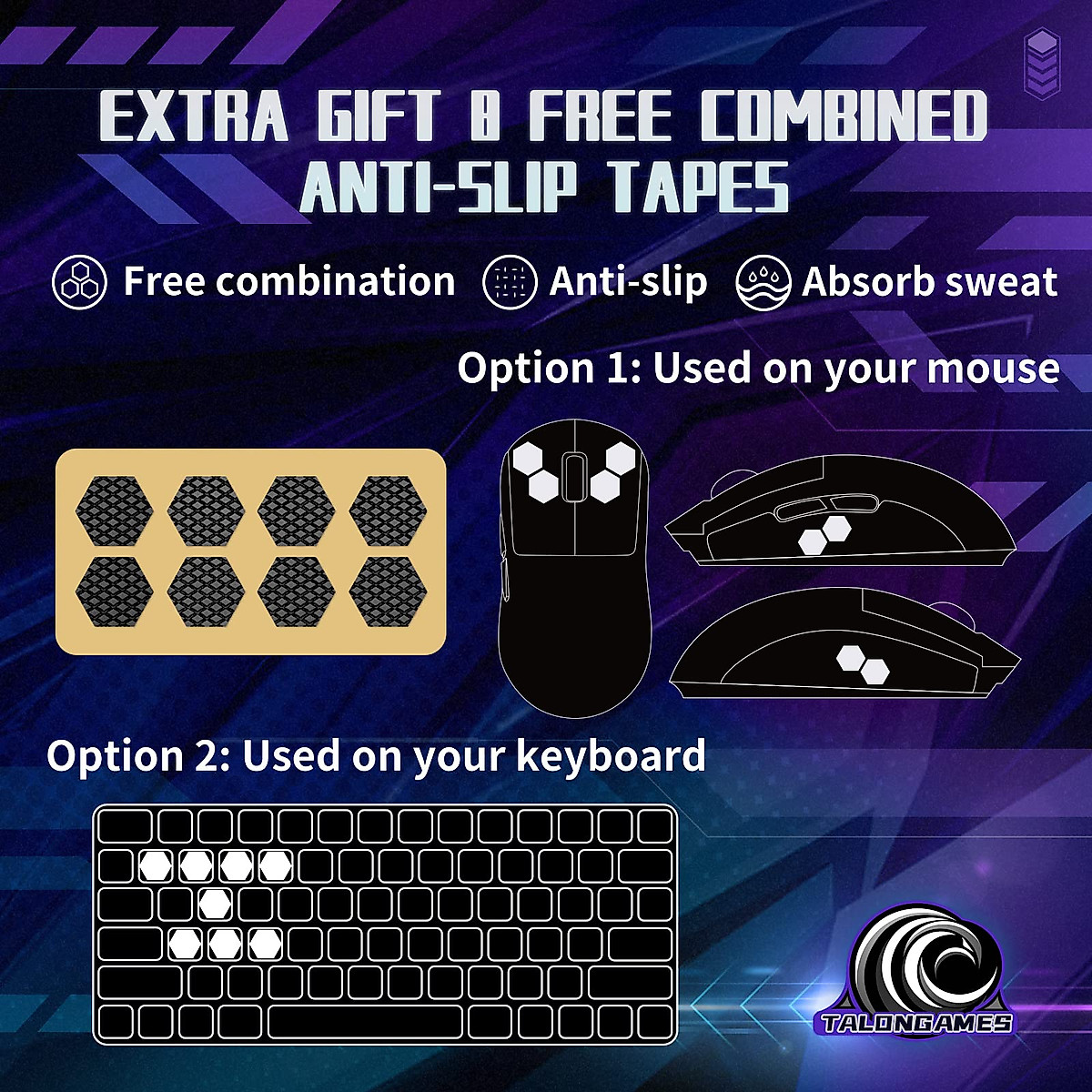 TALONGAMES Rounded Curved Edges Mouse Feet Skates Compatible with Logitech G PRO X Superlight Wireless Gaming Mouse Feet Replacement (0.8mm, Super Smooth Glide, PTFE) Pro Performance Upgrade