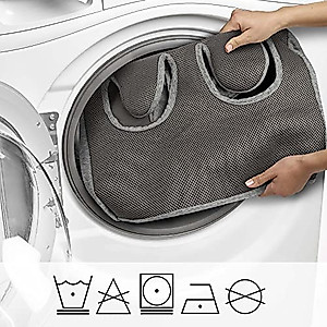 Boppy Compact Shopping Cart Cover, Antibacterial Treated, Gray Heathered with Storage Pouch, Easy-on Stretch Fabric for Single and Wide Shopping Carts, Highchairs and Playground Swings, 6-48 Months