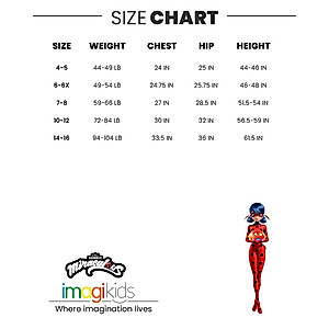 Miraculous Big Girls T-Shirt, Skirt and Satin Headband 3 Piece Outfit Set Red 14-16